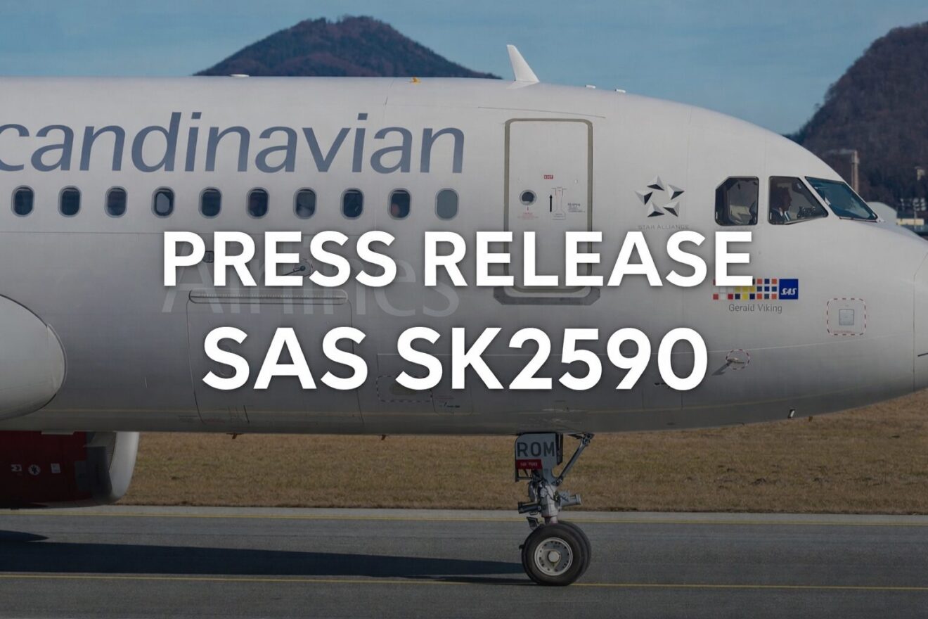 Press Release on SAS Flight SK2590 at Brussels Airport | BeCA